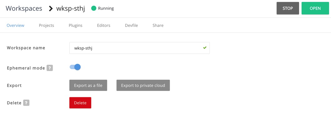 Eclipse Che 7の画面構成 | masaki-blog